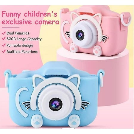 Cute 2021 Cartoon Kids Instant Camera Children Fun Digital Camera Buil ...