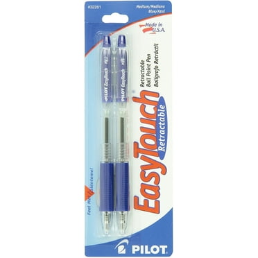 Pilot Easy Touch Ballpoint Stick pens, Medium Point, Blue 3 Count ...