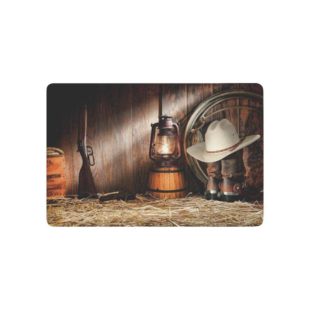 CADecor American West Rodeo Cowboy Door Mat Home Decor Indoor Outdoor ...