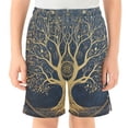 BZSMCE Adjustable Drawstring Casual Shorts With Tree Of Life in Harmony ...