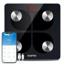 RENPHO USB Rechargeable Bluetooth Smart Scales for Body Weight, Fitness ...