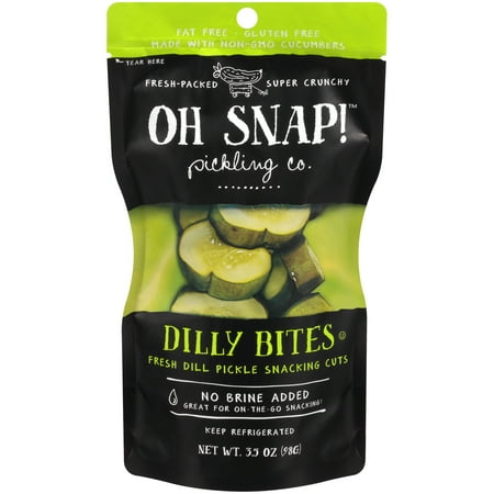 Oh Snap! Dilly Bites Fresh Dill Pickle Snacking Cuts, 3.5 oz - Walmart.com