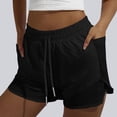 BLCHUNen Womens Athletic Shorts High Elastic Waisted Petal Wide Leg ...