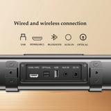 SYLVOX All-in-One Soundbar, 30-Watt 2.0 Channel 4 EQ settings Sound Bar ...