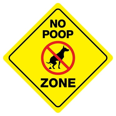 Please Clean Up After Your Dog Pooping Sign - Walmart.com