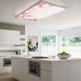 4 Pcs Weeping Cherry Fluorescent Light Covers Rustic Pink Hanging ...