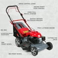 173cc Powerful Self-Propelled Lawn Mower, 20-Inch Cutting Deck with 60L ...
