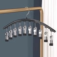 2/1pcs Magic Hangers with 10 Clips, Coated Metal, Non-Slip, Space ...