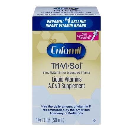 Enfamil Tri-Vi-Sol Liquid Vitamins A,C & D Supplement, 1.66 FL OZ ...