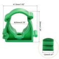 Uxcell 20mm Dia Green PPR Pipe Clamps Clips Hose Fittings with Lock ...
