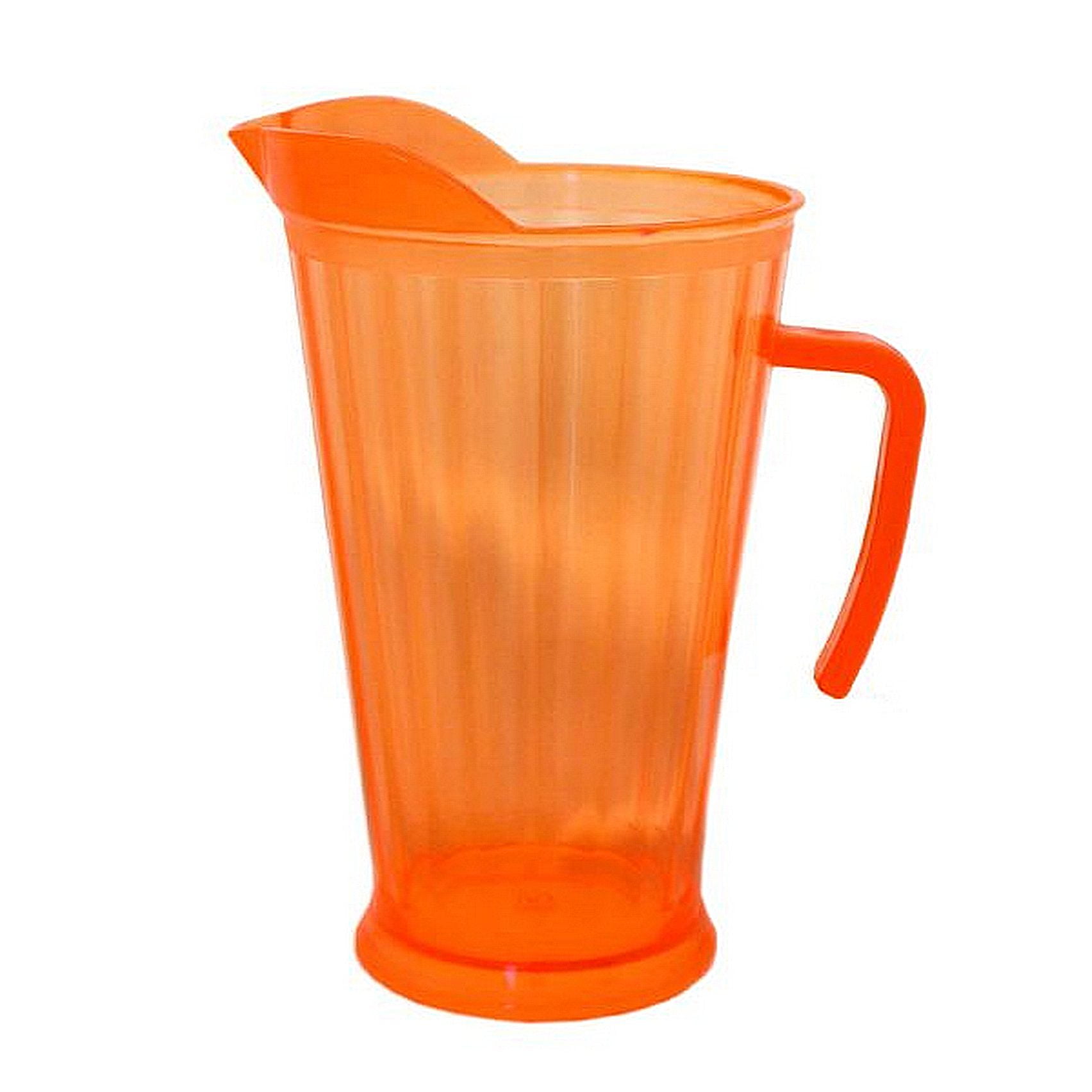 1 - Party Essentials 60 Oz. Heavy Duty Pitchers - Neon Orange - Walmart.com