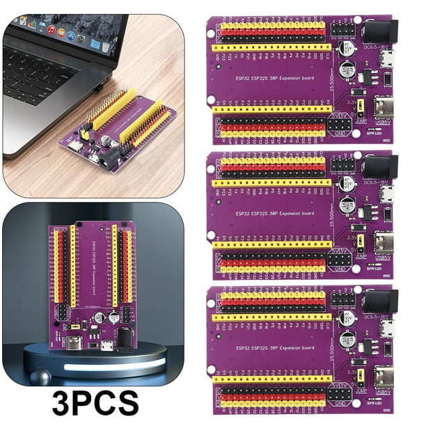 Módulo desarrollo ESP32 USB 38Pin TYPE-C/Módulo MICRO Placa expansión ...