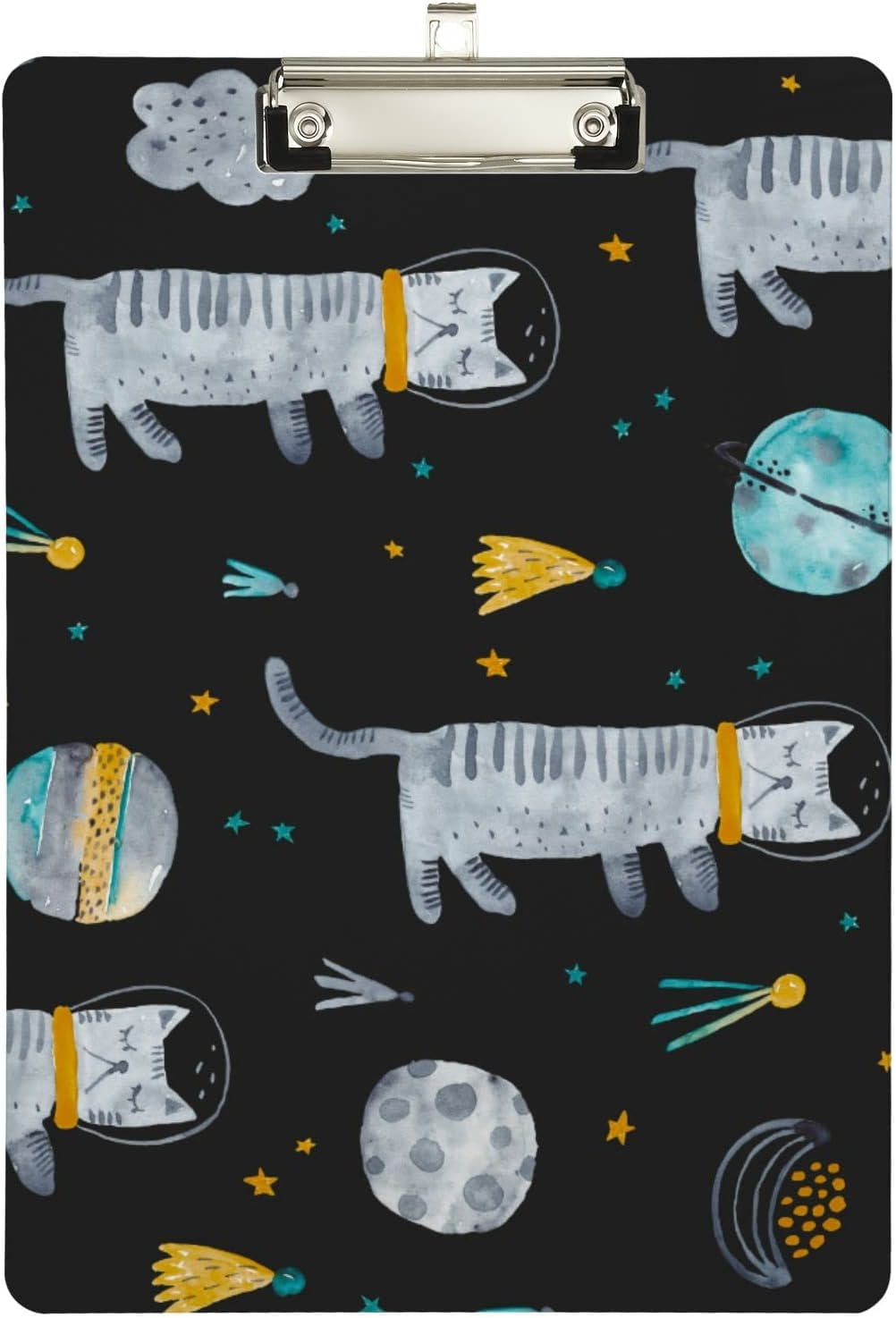 FMSHPON Sleeping Cat Planet Clipboard Hardboard Wood Nursing Clip Board ...