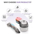 Magnetic Measuring Cups and Spoons Set 16-Piece Color 304 Stainless ...