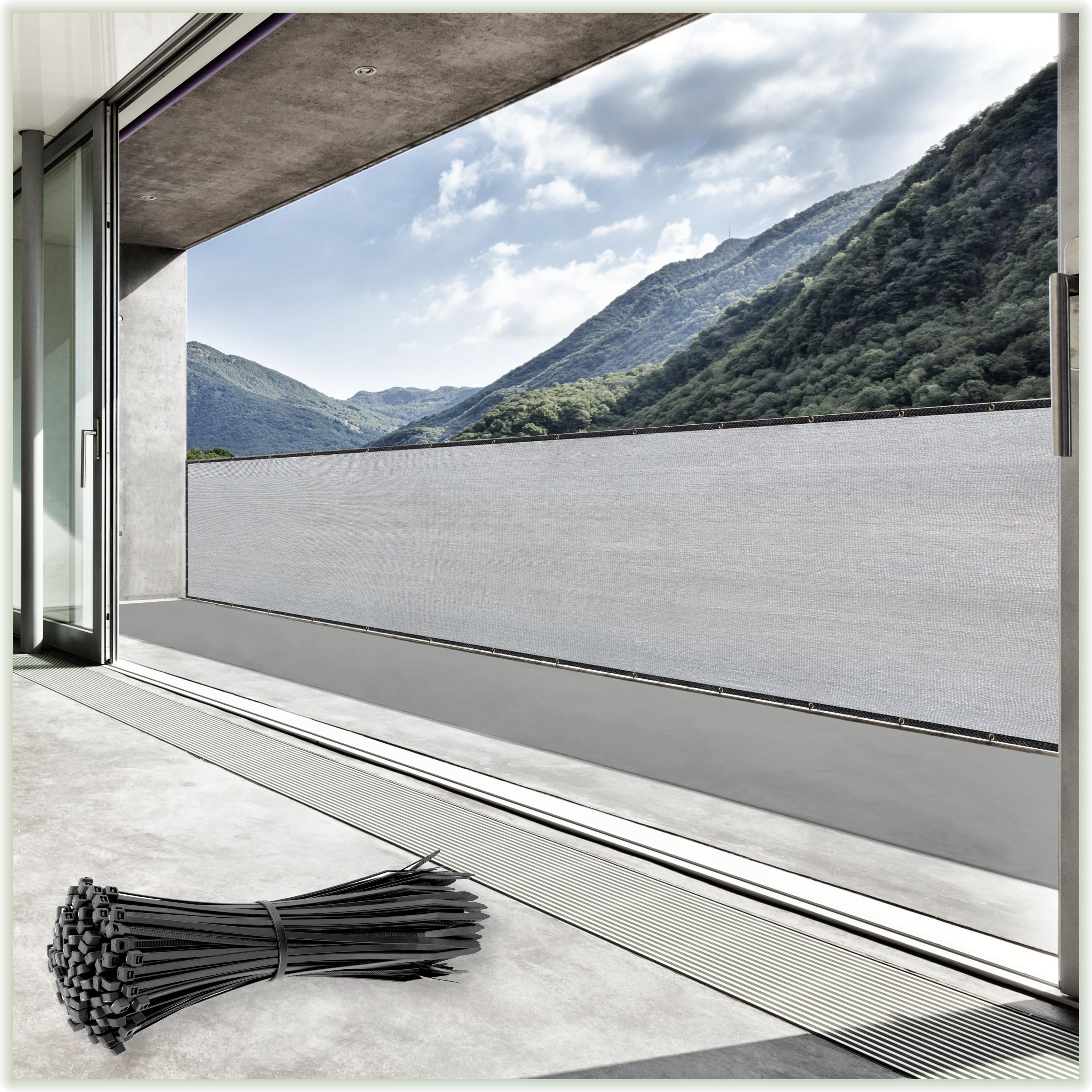 ColourTree 3' x 30' Grey Fence Privacy Screen Windscreen Cover Shade ...