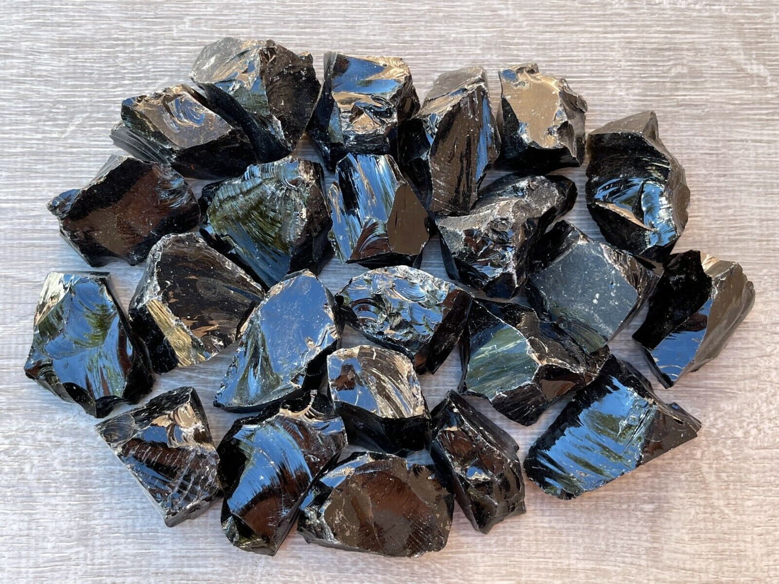 Black Obsidian Rough Stones, Raw Black Obsidian - Walmart.com