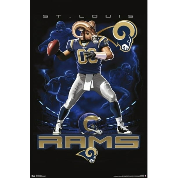 Rams Quarterback 12 Poster Print (24 x 36) - Walmart.com - Walmart.com