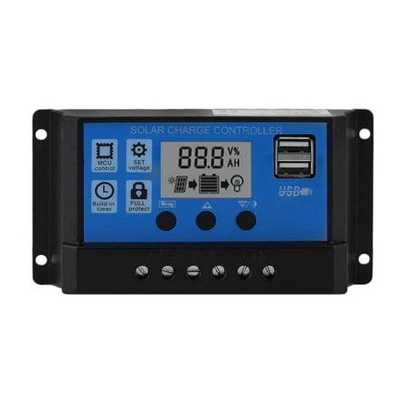 BJYX Solar Charge Controller 12V/24V Lithium Lead-acid Battery Solar ...