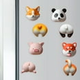 sunsanly Cartoon Animal Refrigerator Magnet with Detachable Head Body ...