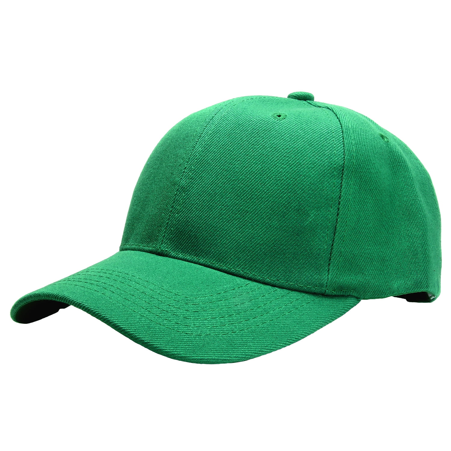 Plain Baseball Dad Cap Adjustable Size for Outdoor Activities Kelly ...
