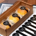 300 count Black Baking Label Stickers for Baked Goods Packaging (StyleA ...