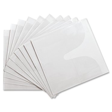Compucessory, CCS26555, Self-Adhesive Poly CD/DVD Holders, 50 / Pack ...
