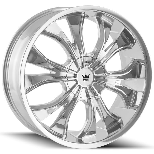 Mazzi 342 Hustler 20x8.5 5x108/5x4.5" +35mm Chrome Wheel Rim 20" Inch ...