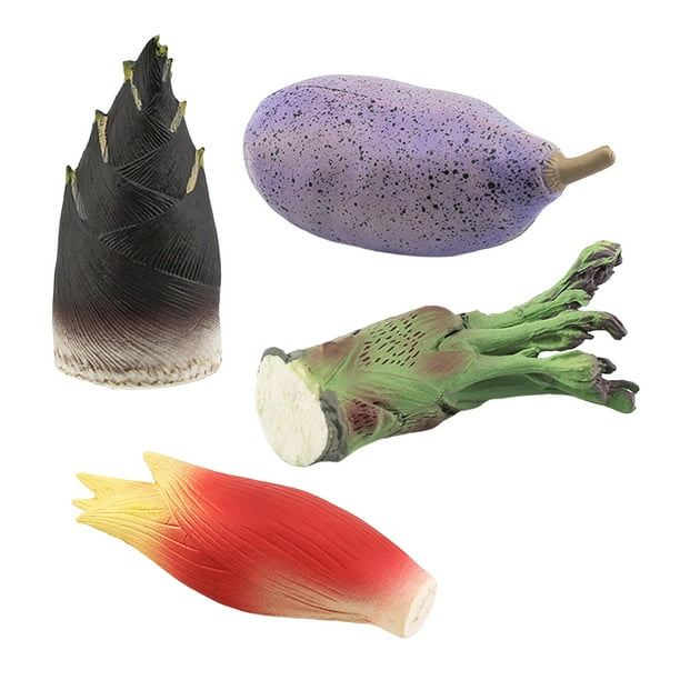 4 Pieces Simulation Vegetable Props Model for Kitchen Decoration ...