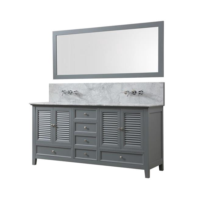 J & J International 72D12-GWC-MU-WM-M 72 in. Shutter Premium Bath ...