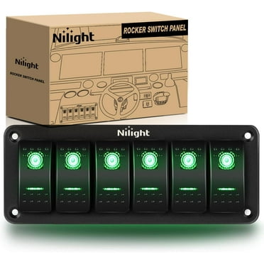 8 gangs On-Off Switch Panel LED Backlight Universal Power System ...