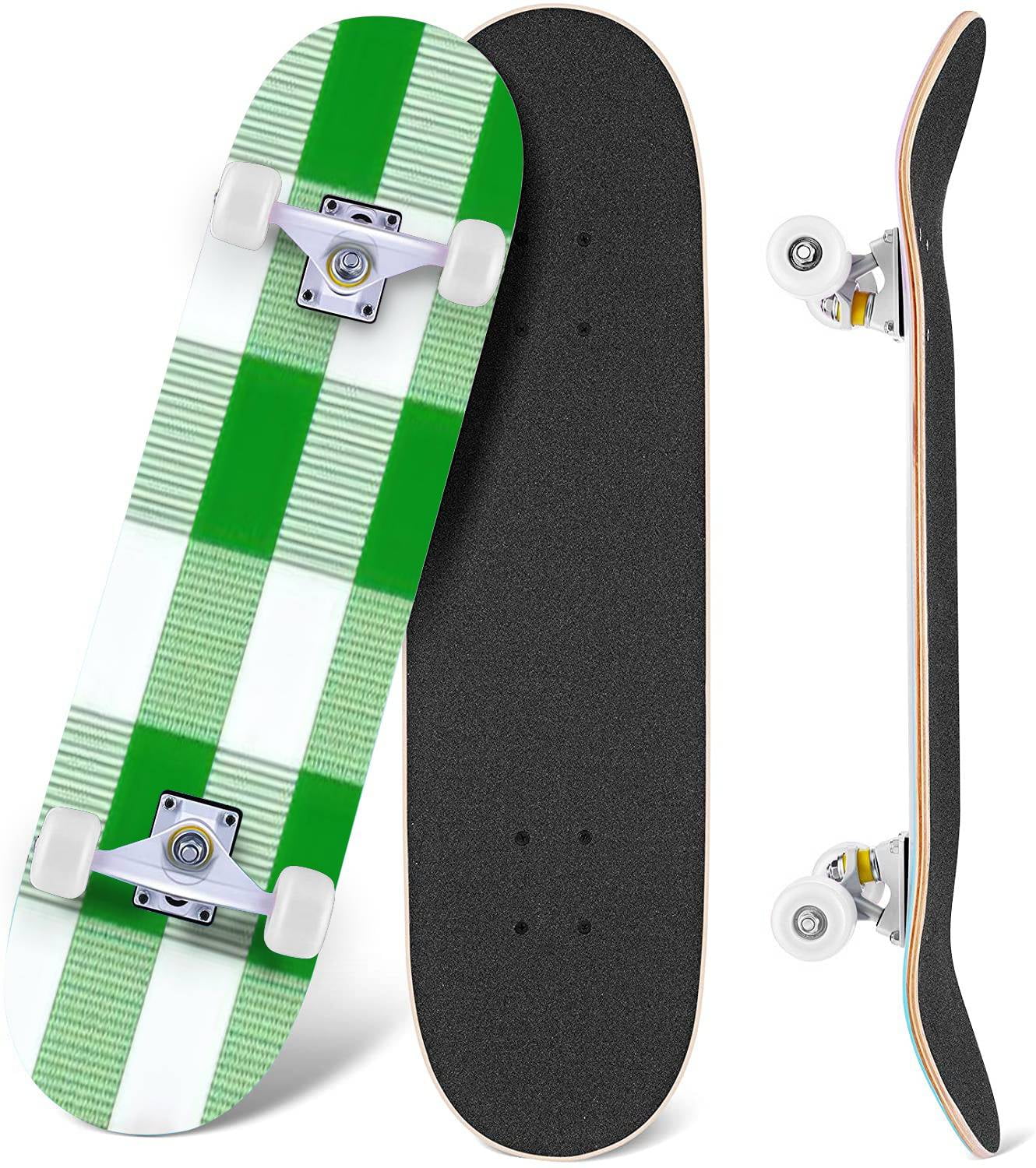 Prxcm Skateboard Complete for Beginners Adults Teens 31 x 8" Classic ...