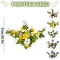 4th of July Patriotic Artificial Morning Glory Flowers Bouquet 20.5 ...