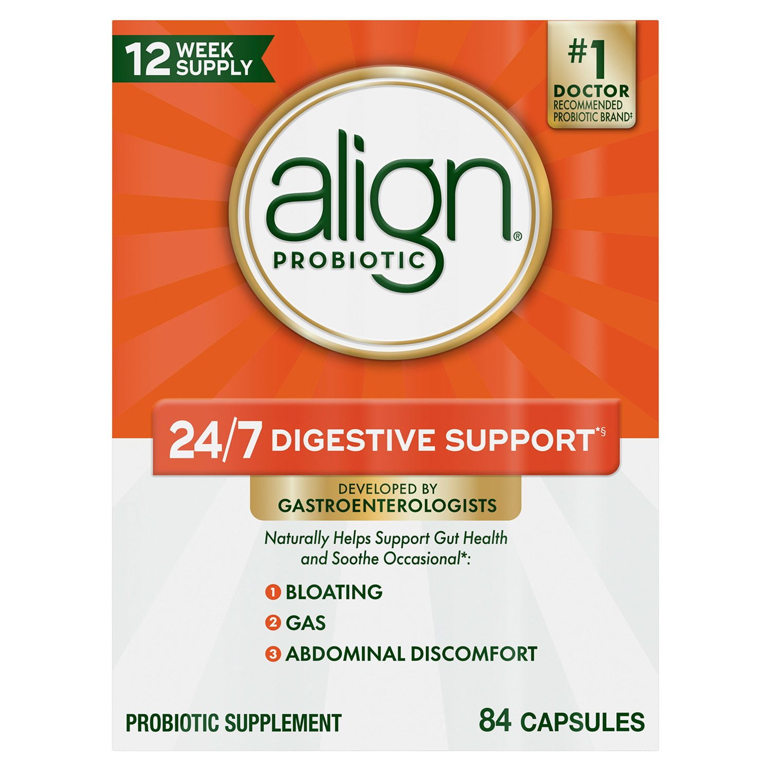 Align Probiotic Digestive Health Supplement Capsules, 84 ct. - Samsclub.com