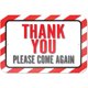 Thank You Please Come Again Sign - Walmart.com