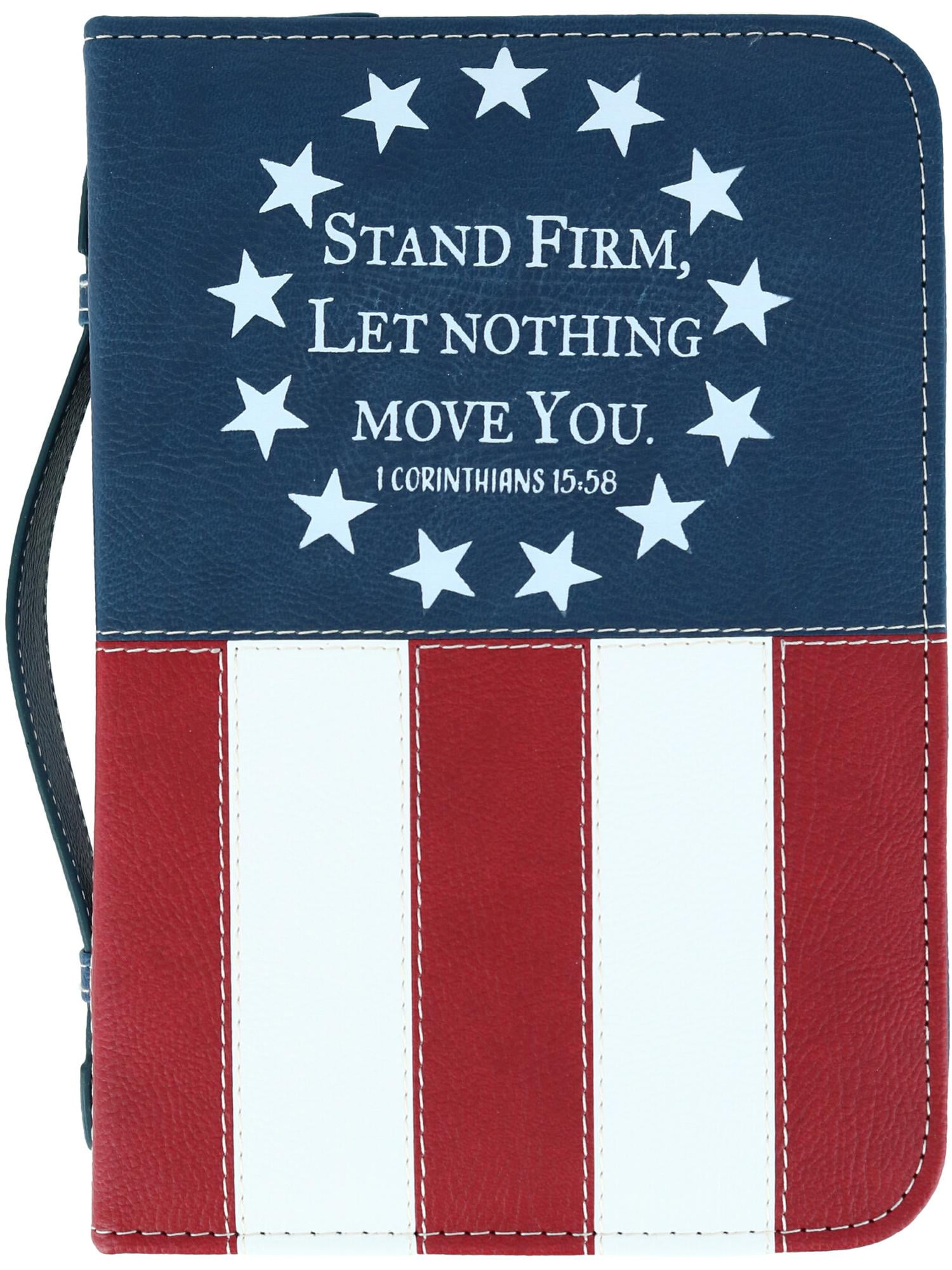 Divinity Boutique Stand Firm Patriotic Bible Cover Case - Walmart.com