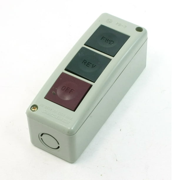 Screw Terminals FWD REV OFF Momentary Power Push Button Switch 250VAC ...