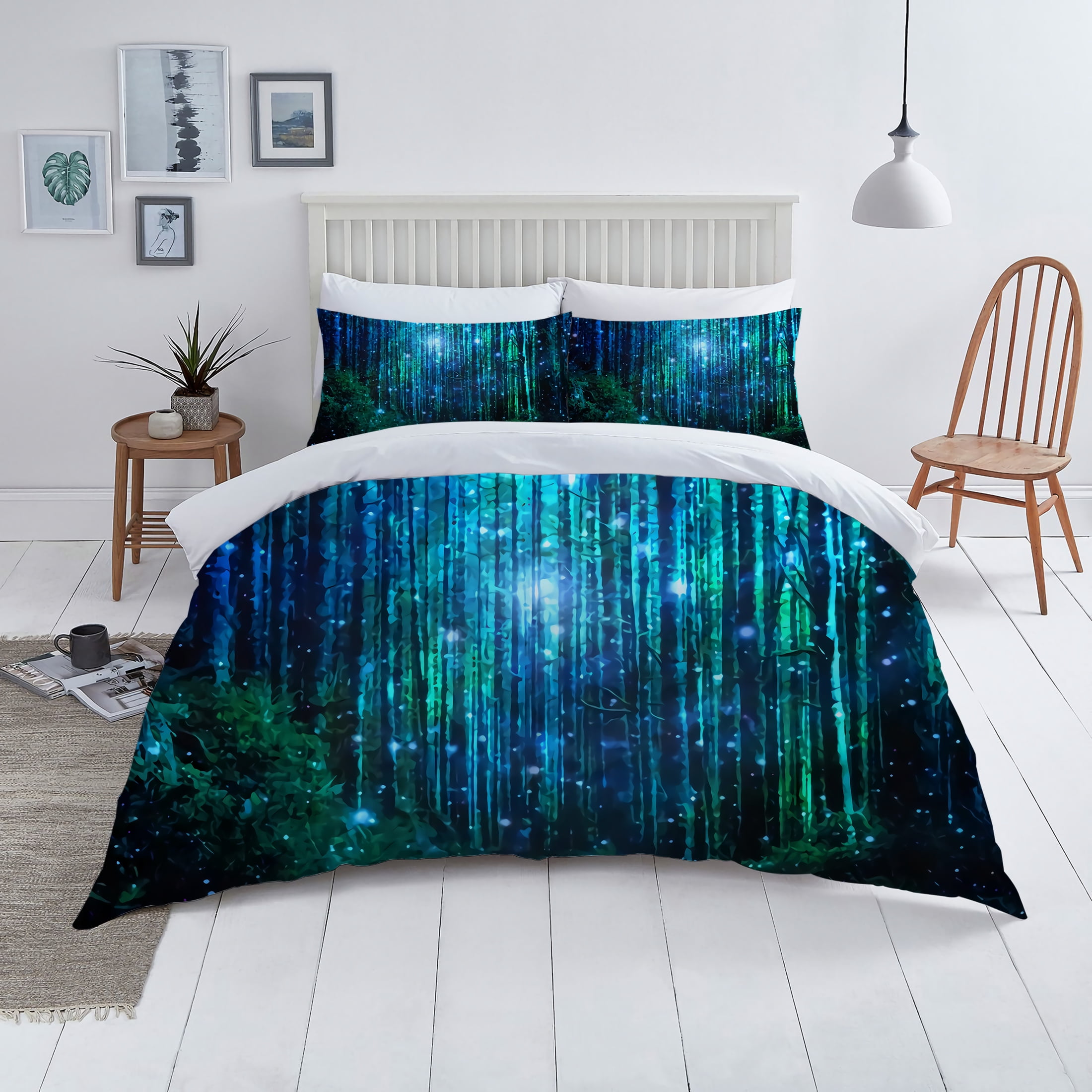 Highend Starry Sky and Forest Painting Quilt Cover Set Home Bed Sets ...