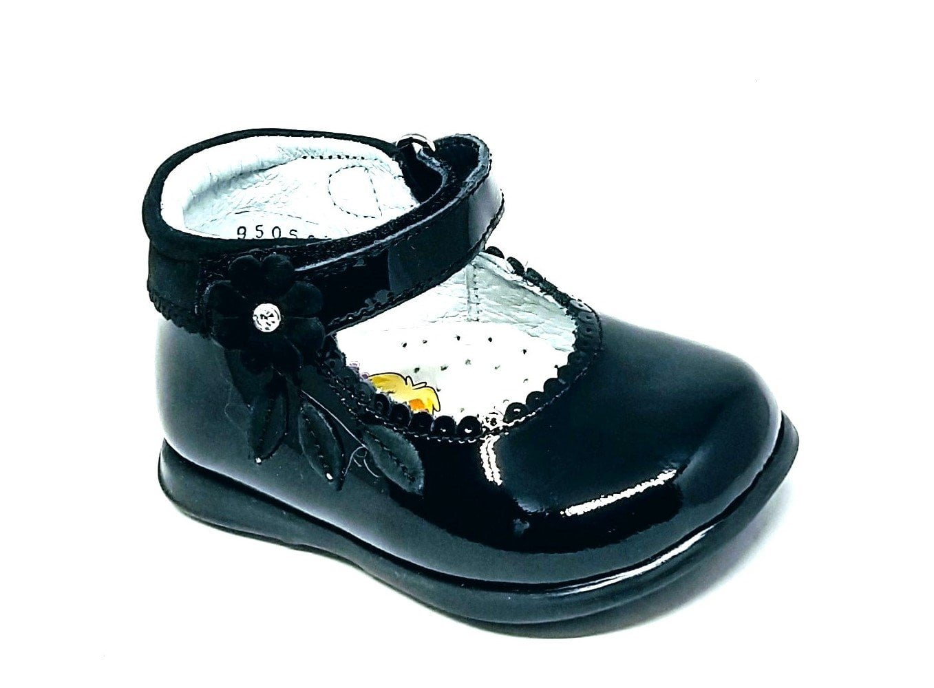 Calzado de BEBE tipo BOTIN color CHAROL NEGRO Coqueta 950502 | Walmart ...
