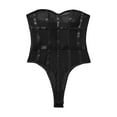 Lrjteng New See Through Mesh Webbing Nightclub Erotic Lingerie Onepiece Female