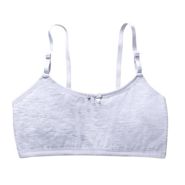 Puberty Girls Cotton Development Bra Adjustable Shoulder Strap Cami ...