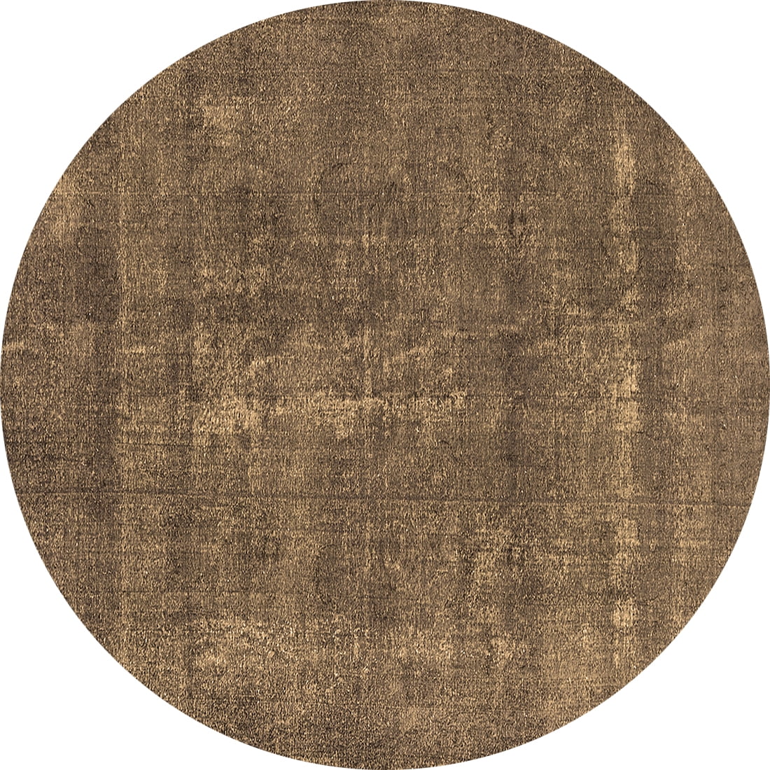 Ahgly Company Indoor Round Oriental Brown Industrial Area Rugs, 3 ...