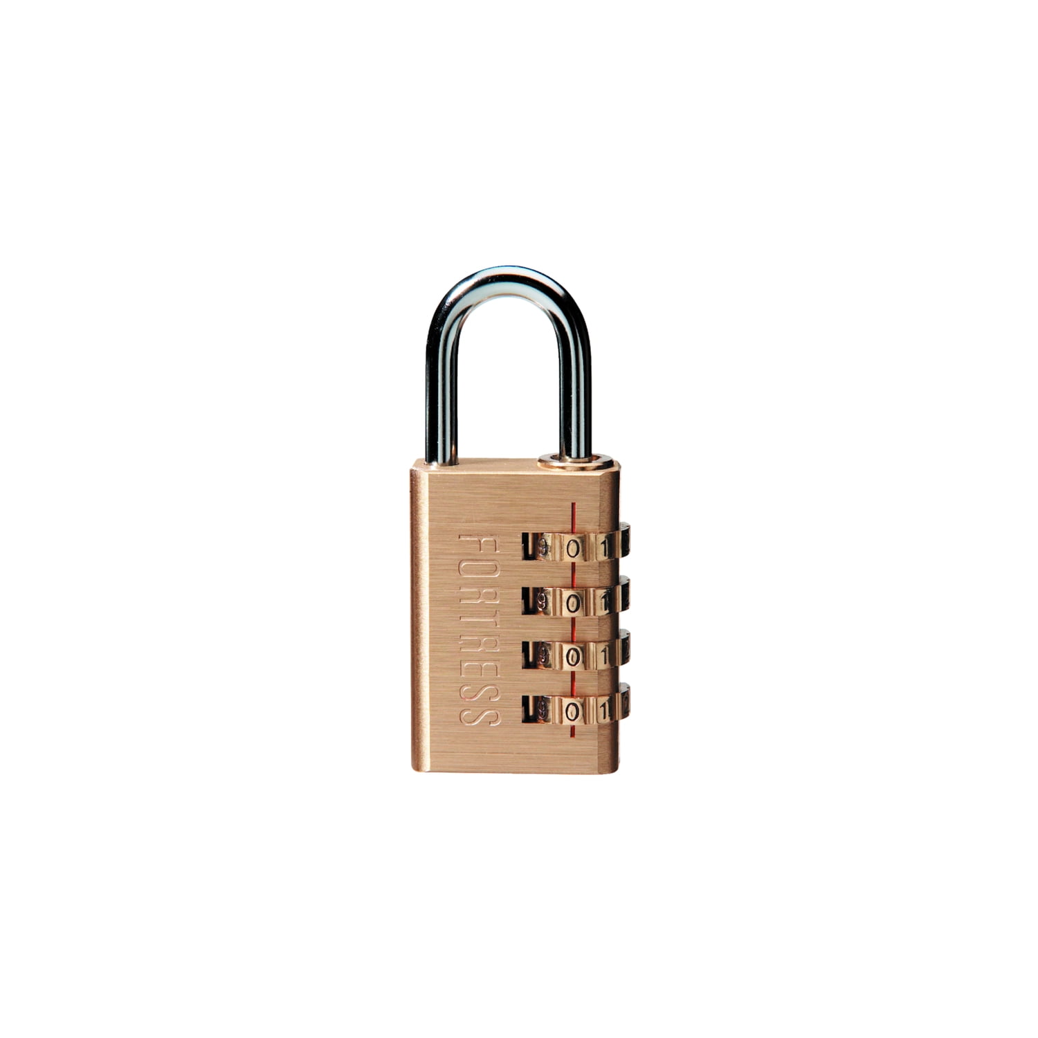 Master Lock Fortress 7.2 in. H x 1-3/16 in. W Brass 4-Dial Combination ...