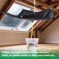 Ceiling Roof Leak Diverter Tarp, Tarp for Roof Drip & Rain Collection ...
