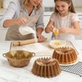Cast Aluminum Fluted Tube Cake Pan – Non-Stick Flower Shaped Mold for ...