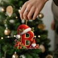 26 Alphabet Letters 2D Flat Xmas Ornament - 2D Flat Design Letter ...