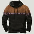 guisaled Hoodies for Men Aztec Ethnic Western Cowboy Vintage Hoodie ...
