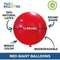 | Giant Balloons Red 72 Inch Jumbo | Ready to Inflate With Air, Helium ...