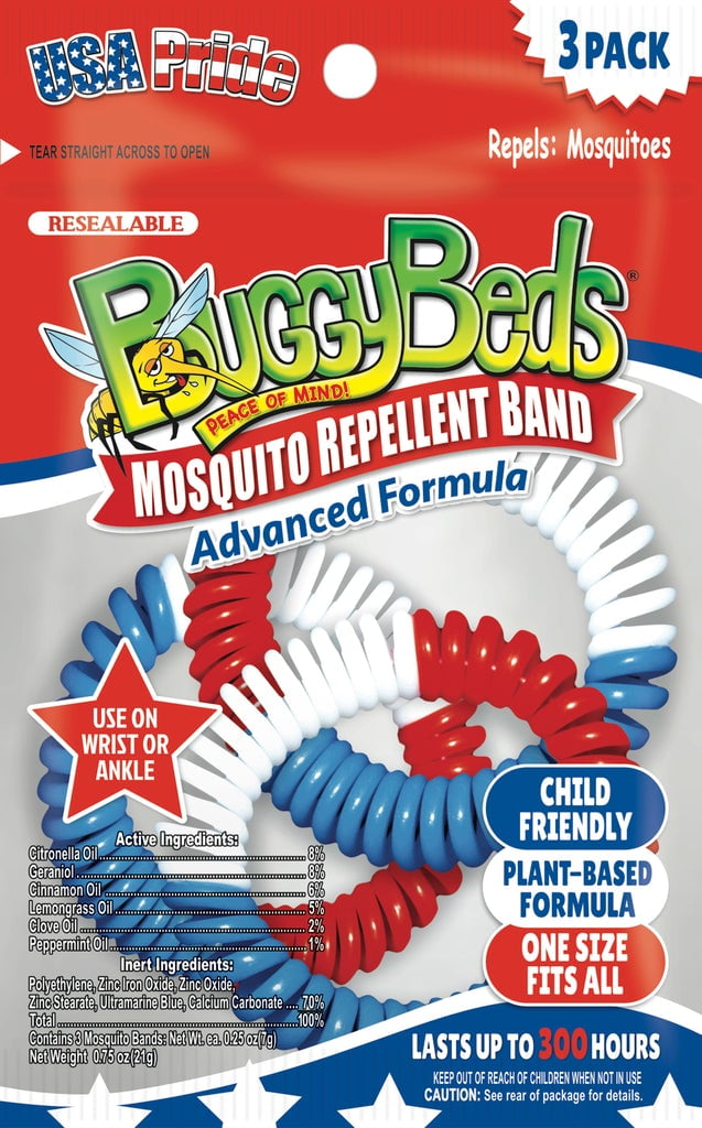 Buggy Beds USA Mosquito Repellent Bands - 3 Pack - Walmart.com