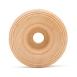Mini Wood Wheels Treaded Style, 1-1/2 Inch Diameter, Pack of 12, for ...