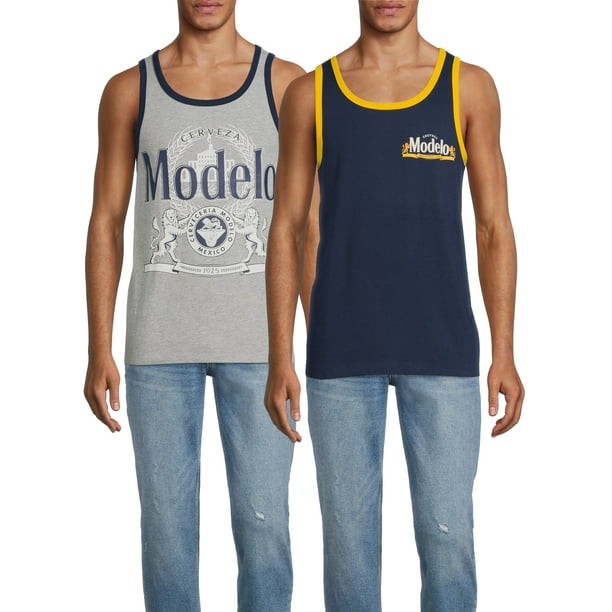 Modelo Men's & Big Men’s Lion and Skull Graphic Tank Tops, 2-Pack ...